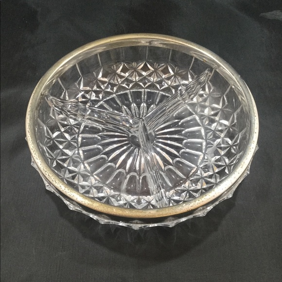Vintage | Dining | Vintage Divided Cut Crystal Dish | Poshmark